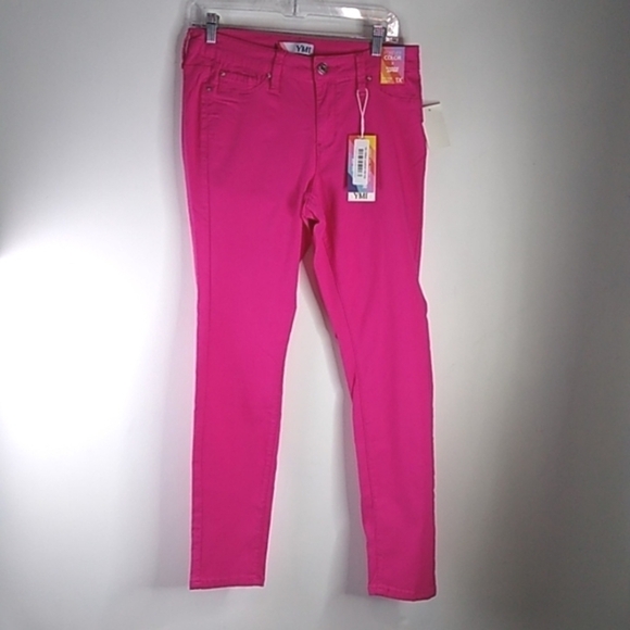 YMI | Pants & Jumpsuits | Ymi Poppy Pink Mid Rise Skinny Stretchy Jeans ...